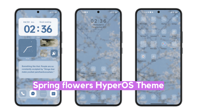 Spring Flowers HyperOS Theme for Xiaomi with Premium Widgets - HyperOS ...